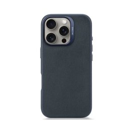 Decoded Leather Backcover - iPhone 16 Pro - Navy | Apple begint bij Amac